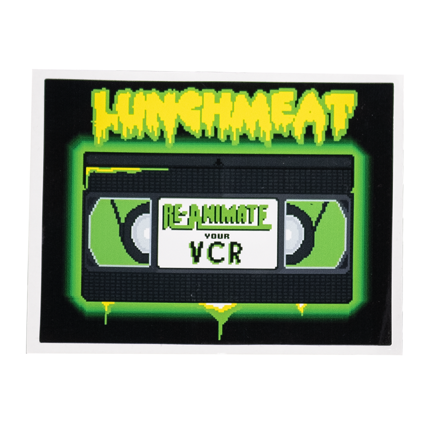 Reanimate Your VCR Sticker – Lunchmeat